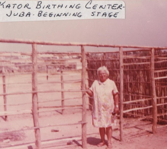 Winifred and frame of Kator BIrthing Center, Juba, Sudan | Sherbro ...